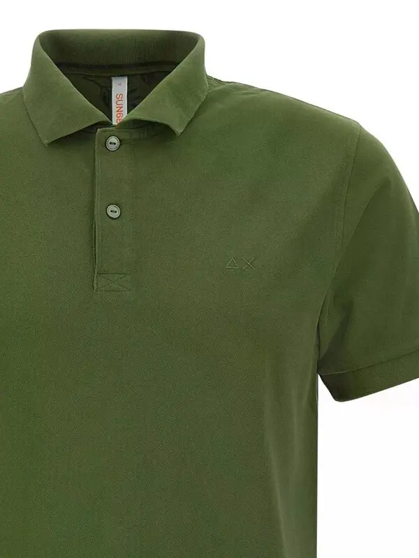 SUN 68 Jersey Polo Shirt - Green