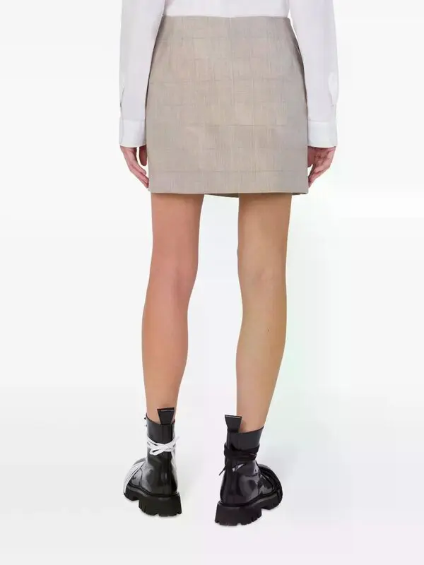 Moschino Checked Mini Skirt