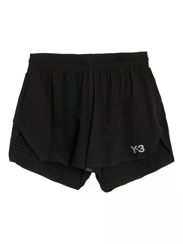 Y3 Run Shorts - Black