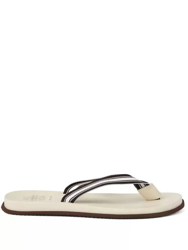 Brunello Cucinelli Leather Pool Slides