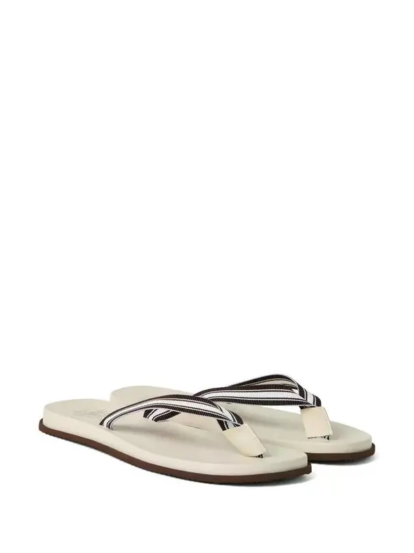 Brunello Cucinelli Leather Pool Slides