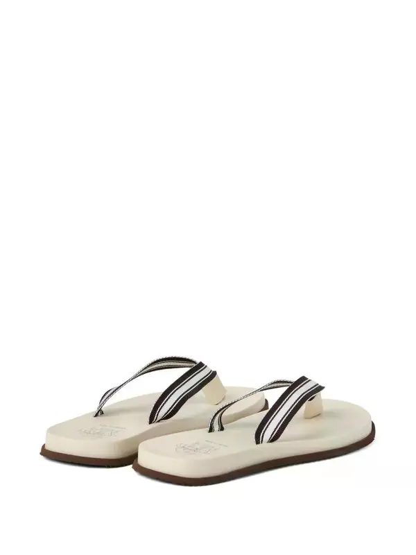 Brunello Cucinelli Leather Pool Slides