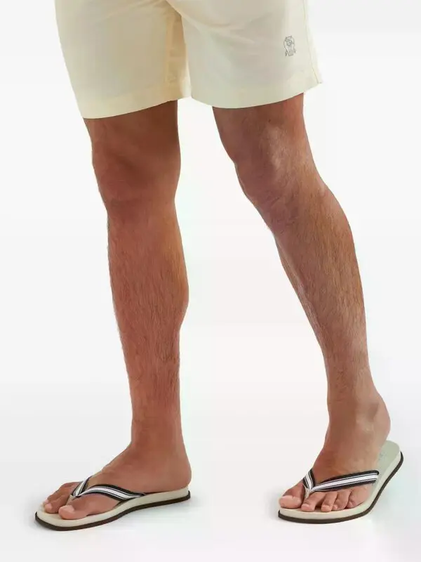 Brunello Cucinelli Leather Pool Slides