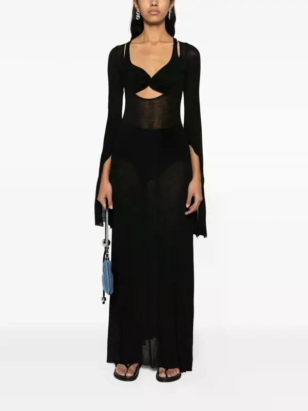 MANURI Nina Maxi Dress - Black