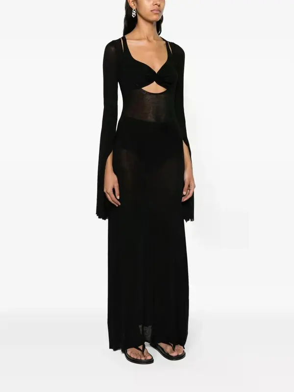 MANURI Nina Maxi Dress - Black