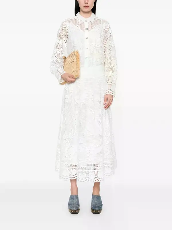 Farm Rio Broderie-anglaise Maxi Skirt