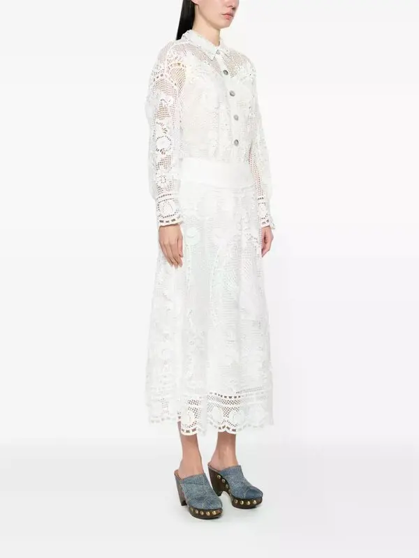 Farm Rio Broderie-anglaise Maxi Skirt