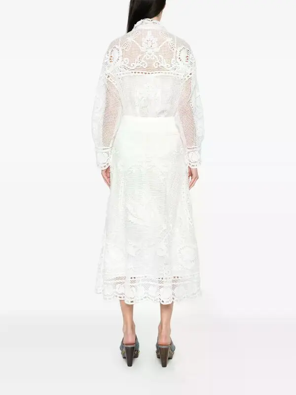 Farm Rio Broderie-anglaise Maxi Skirt