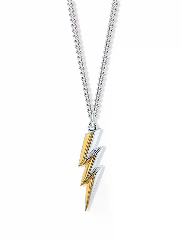 TRUE ROCKS Lightning Bolt Pendant Necklace
