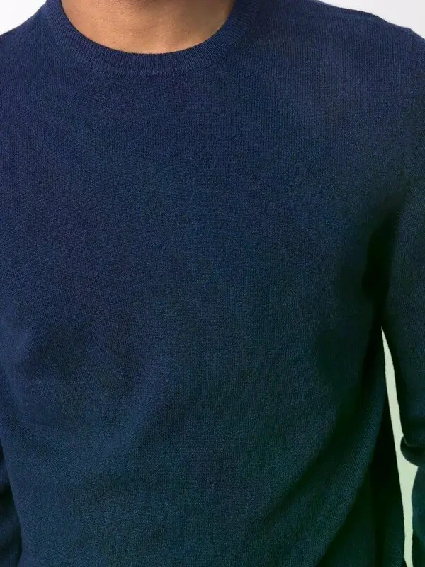 Fedeli Fine Knit Cashmere Jumper - Blue