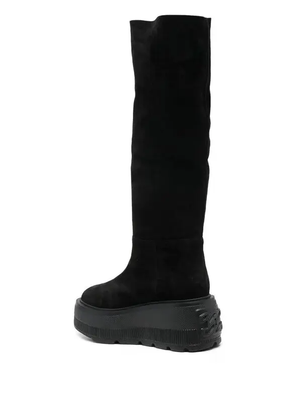 Casadei Nexus Folded Platform Boots