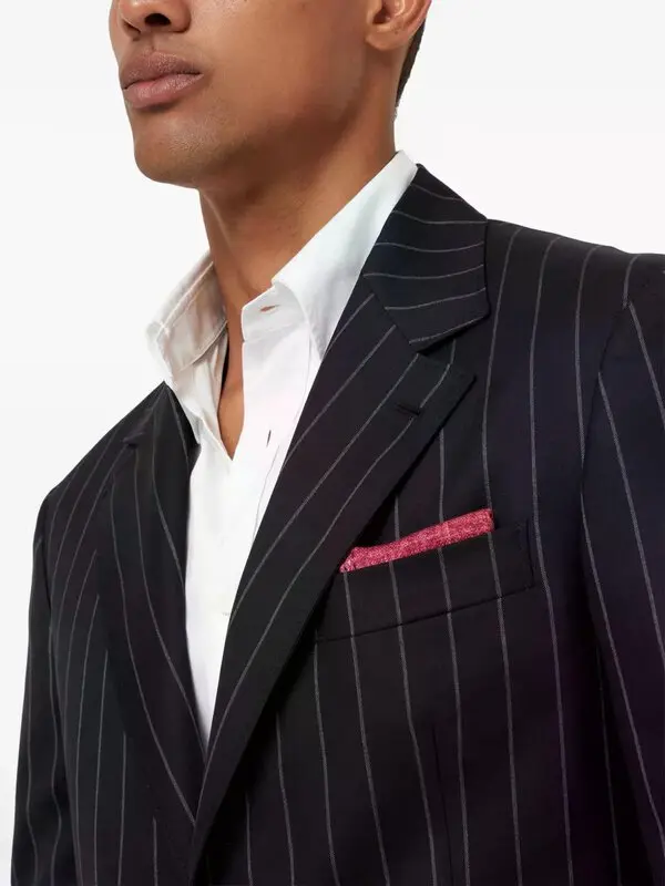 Brunello Cucinelli Pinstripe Wool Blazer
