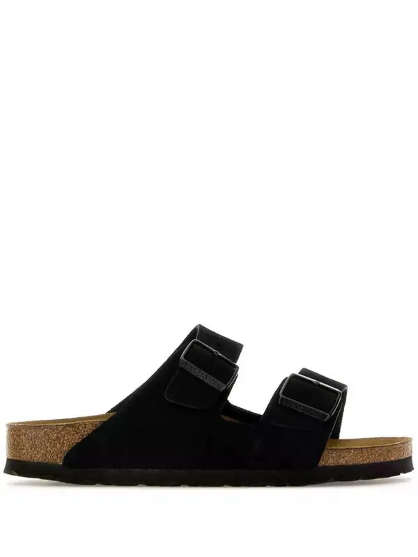BIRKENSTOCK Arizona Suede Sandals - Black