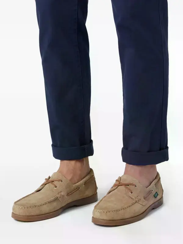 Paraboot Suede Boat Shoes - Neutrals
