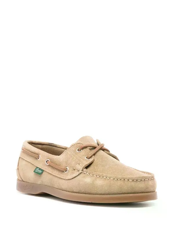 Paraboot Suede Boat Shoes - Neutrals