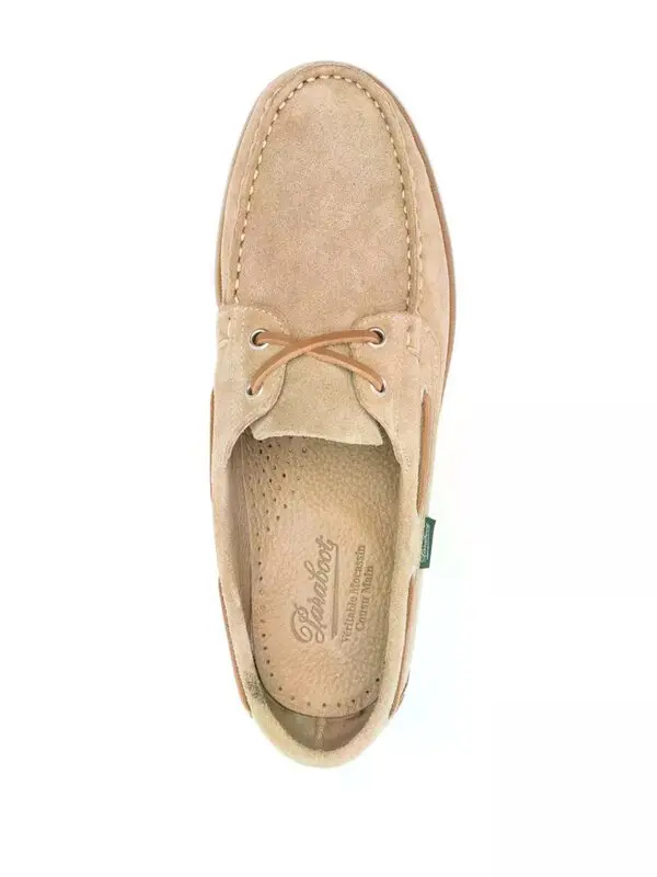 Paraboot Suede Boat Shoes - Neutrals