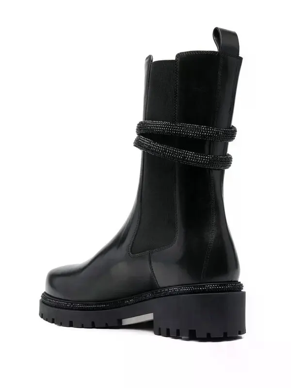 Rene Caovilla Wrap-around Leather Boots