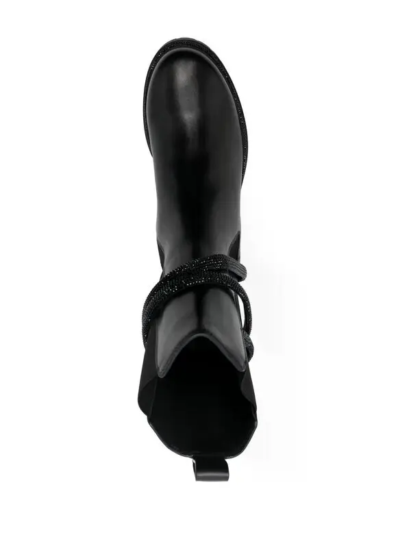 Rene Caovilla Wrap-around Leather Boots