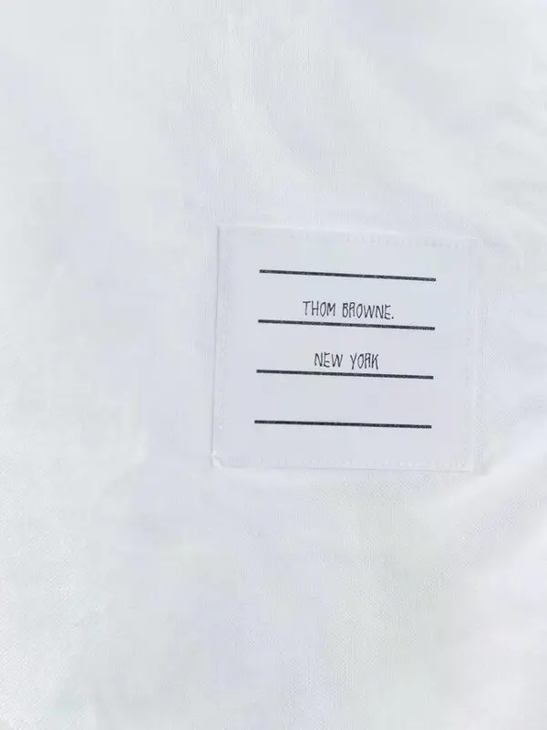 Thom Browne Classic Long Sleeve Oxford Shirt - White