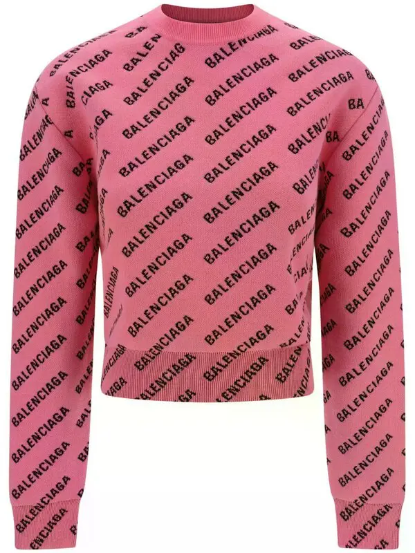 Balenciaga Jacquard Monogram Sweater