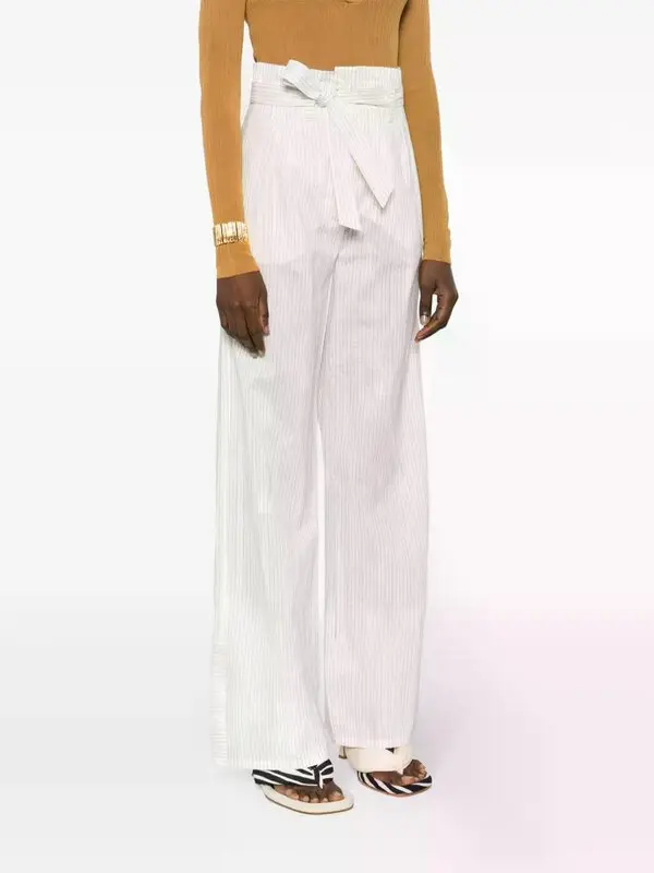 Max Mara Pinstripe-pattern Palazzo Pants