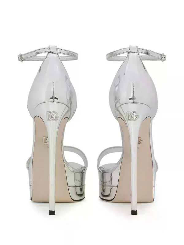 Dolce & Gabbana Mirror-effect Platform Sandals