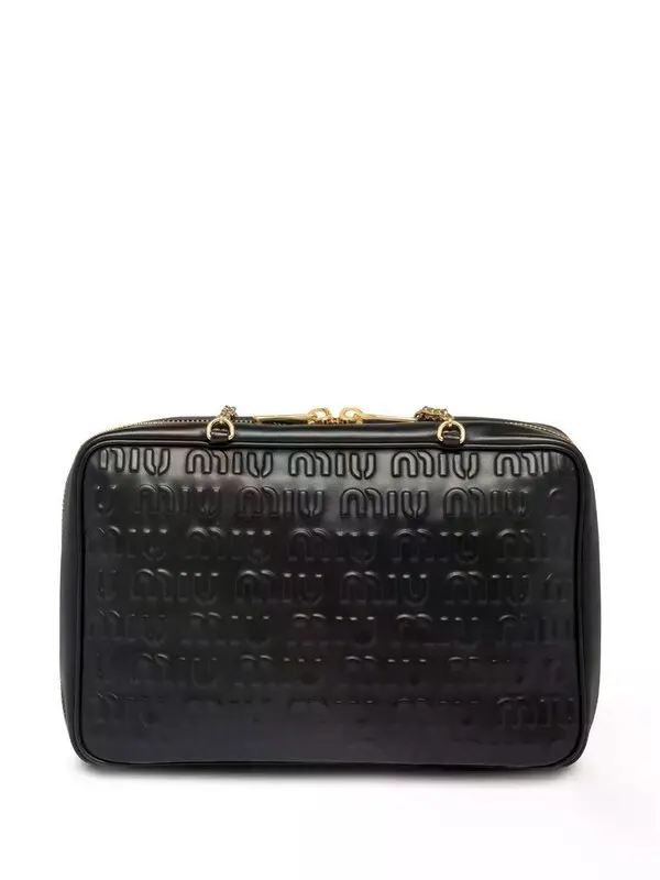 Miu Miu Embossed Logo Leather Top-handle Bag