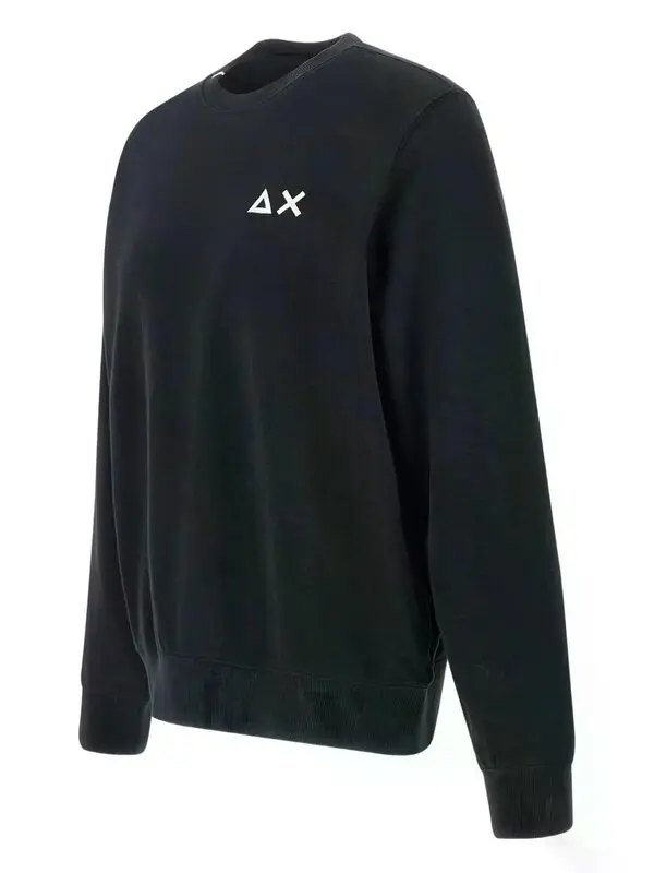 SUN 68 Logo-embroidered Sweatshirt - Black