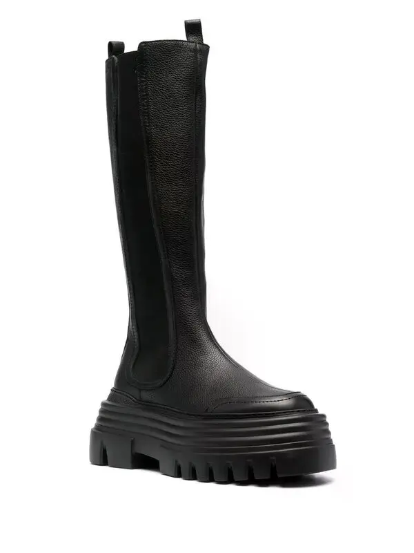Bally Round-toe Leather Boots
