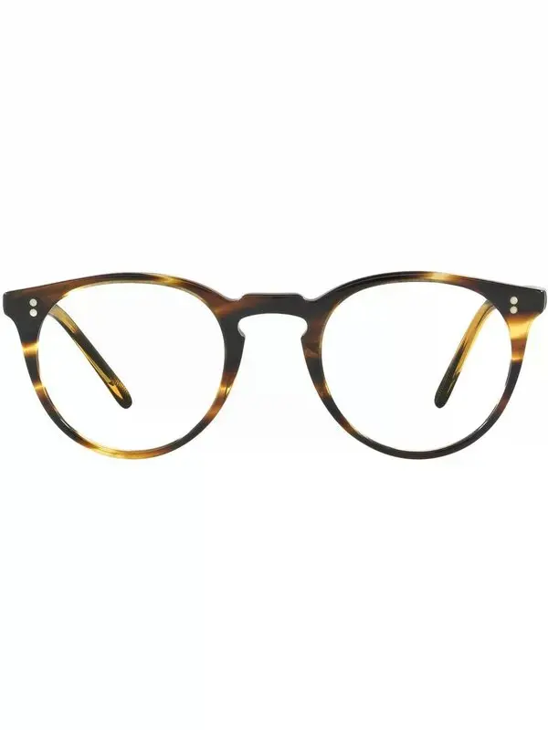 Oliver Spencer O'malley Round-frame Glasses - Black