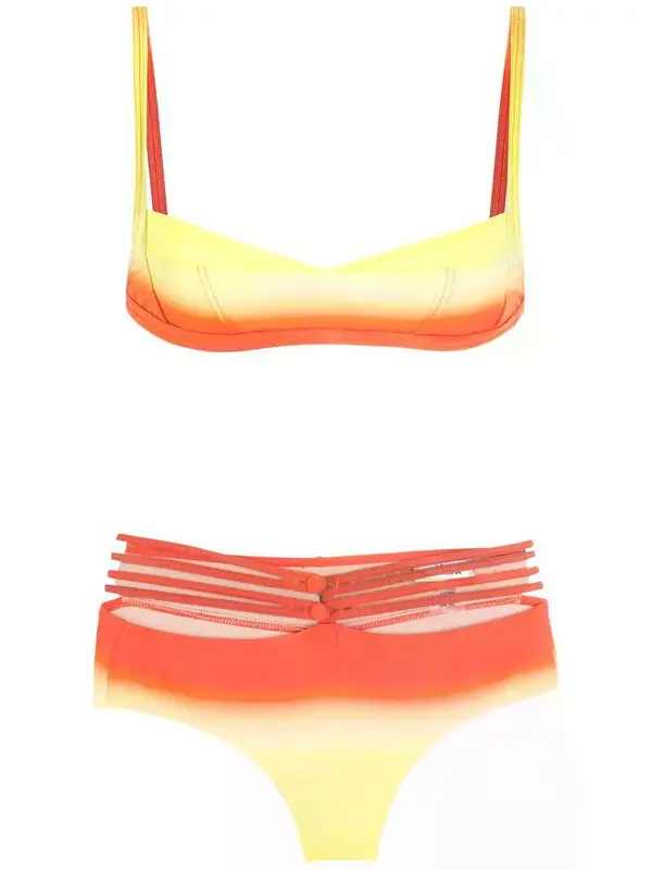 AMIR SLAMA Printed Bikini Set - Orange