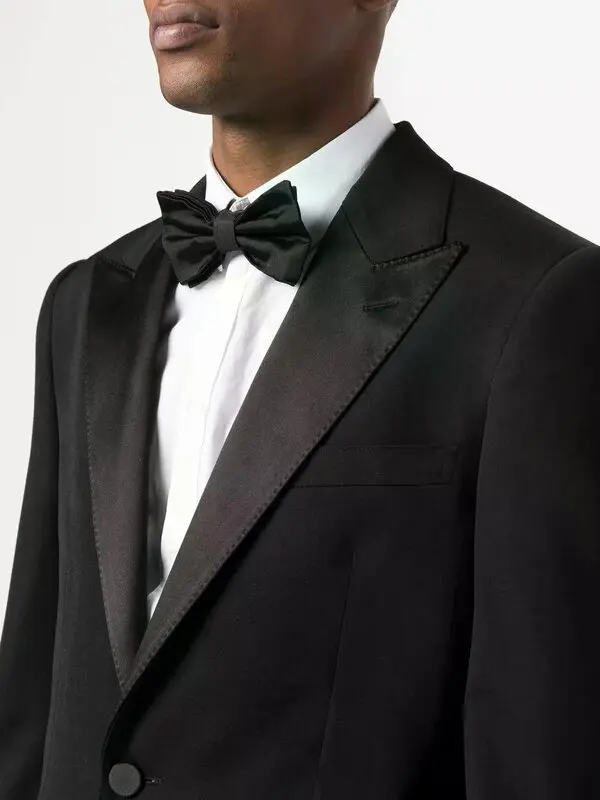 Alexander McQueen Silk Lapels Blazer