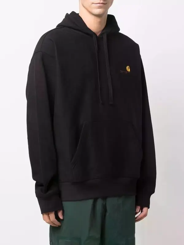 Carhartt Work In Progress Embroidered Logo Drawstring Hoodie