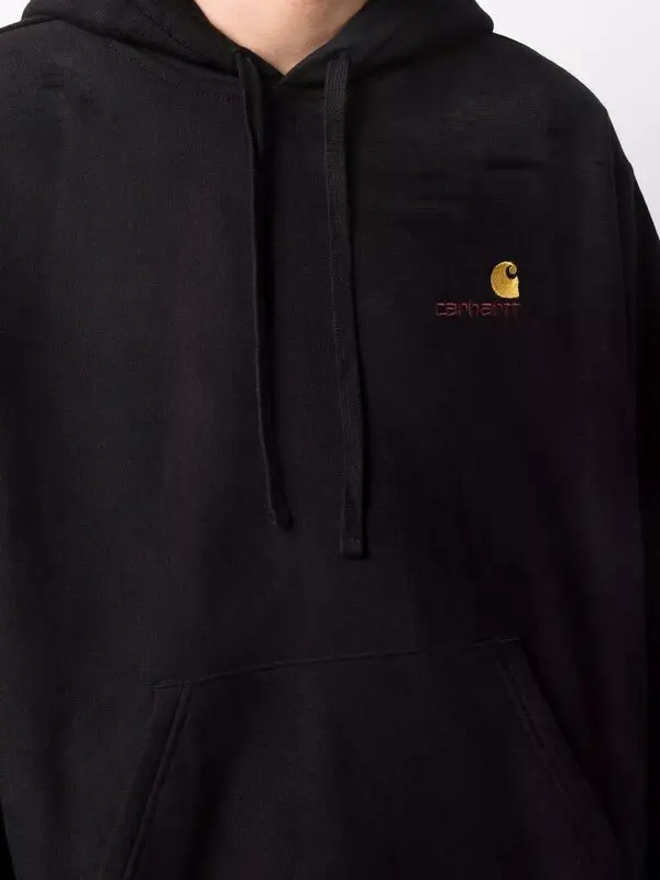 Carhartt Work In Progress Embroidered Logo Drawstring Hoodie