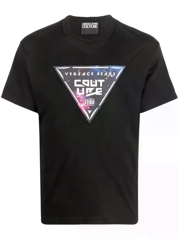Versace Logo-patch Cotton T-shirt