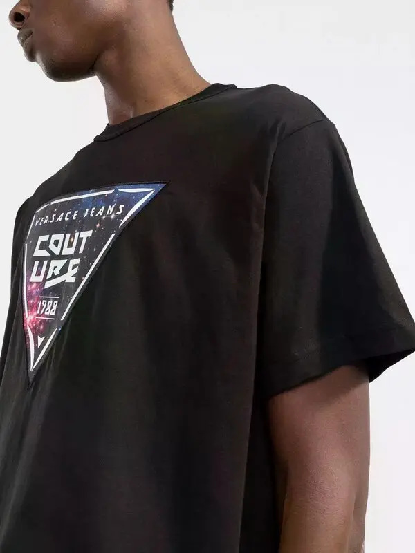 Versace Logo-patch Cotton T-shirt