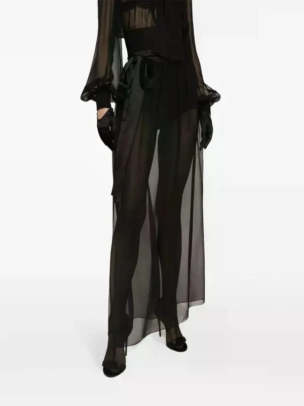 Dolce & Gabbana Silk Pleated Skirt