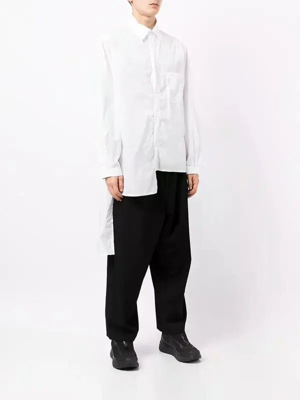 Yohji Yamamoto Asymmetric Long-sleeve Shirt