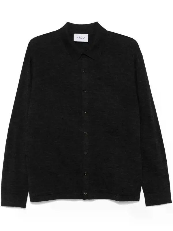 D4.0 Wool Cardigan - Grey