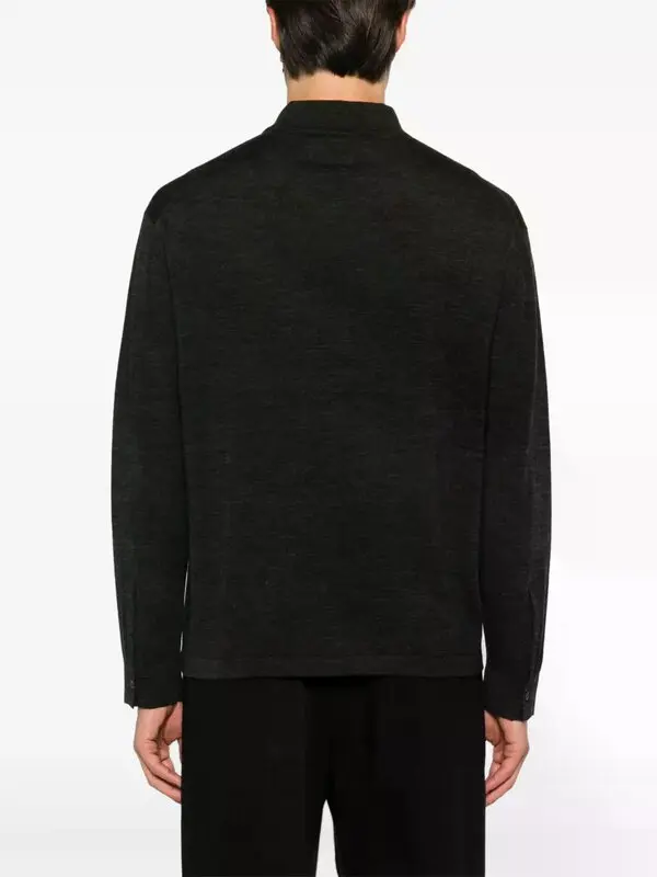 D4.0 Wool Cardigan - Grey