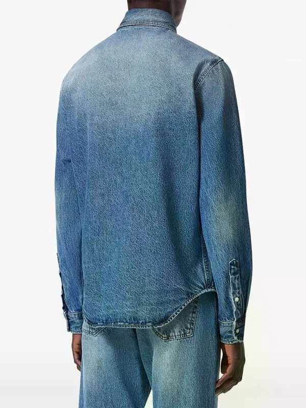 Versace Milano Stamp Denim Shirt