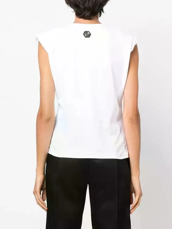 Philipp Plein Logo-print Cotton Tank Top