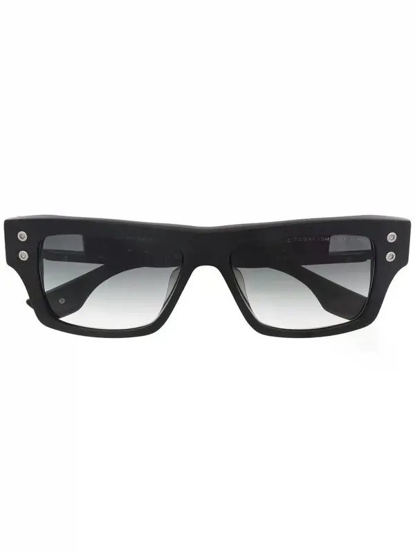 Dita Grandmaster Square Sunglasses - Black