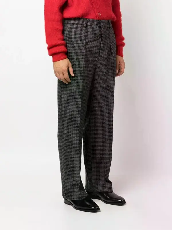 Nanushka Wilco Houndstooth Pattern Trousers