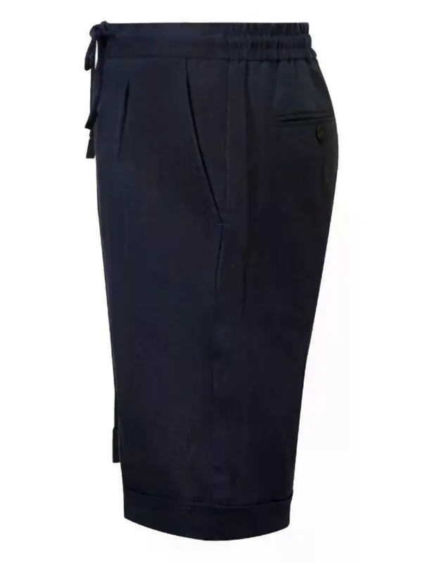 GRAN SASSO Linen Shorts - Blue