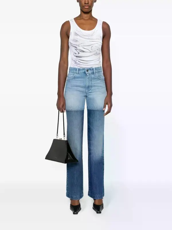 PETER DO Combo Straight-leg Jeans