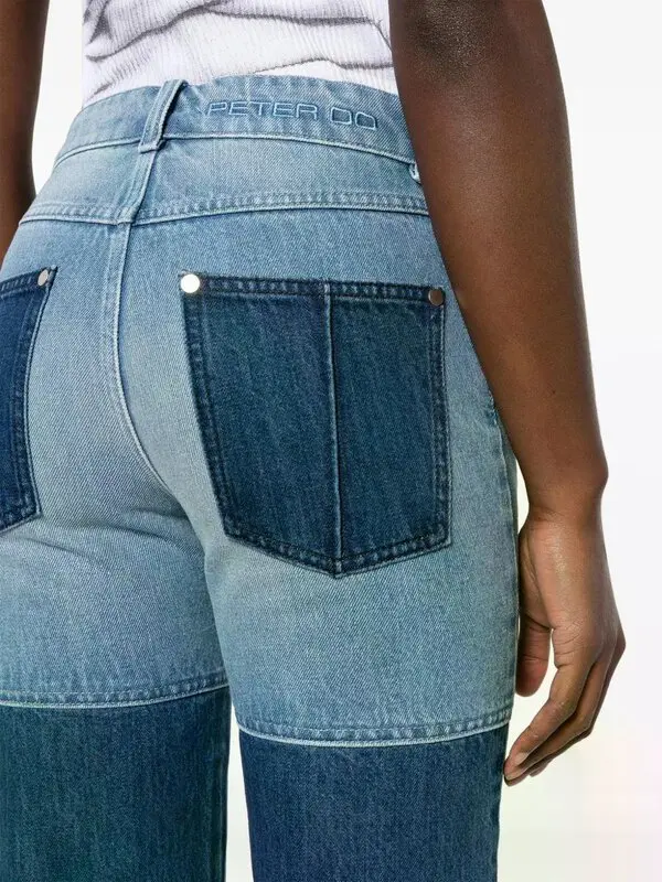 PETER DO Combo Straight-leg Jeans