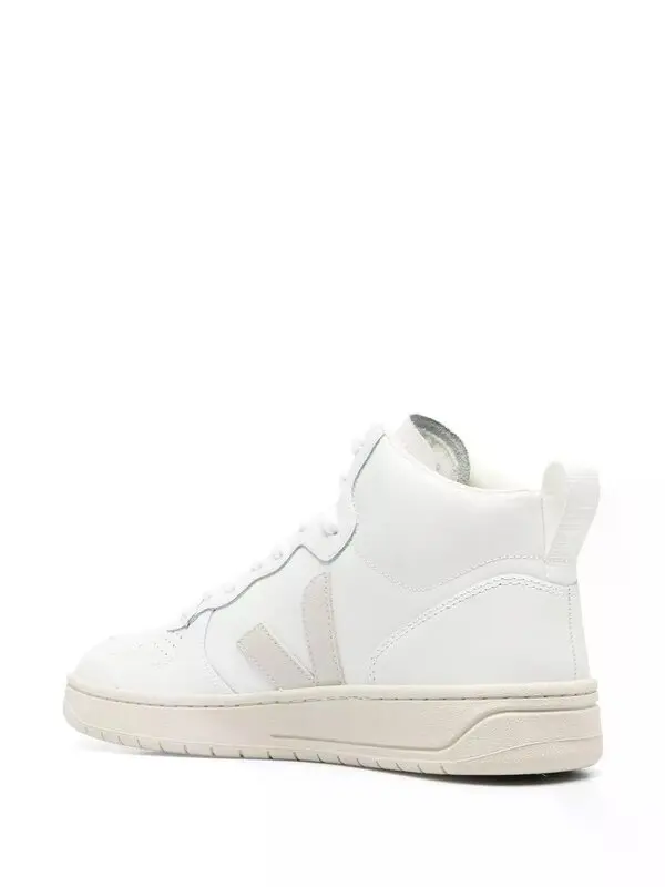 VEJA V-15 High-top Sneakers - White