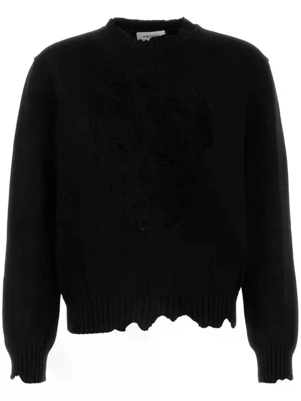 Alexander McQueen Distressed Skull Sweater