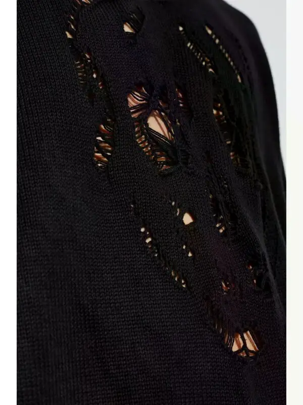 Alexander McQueen Distressed Skull Sweater